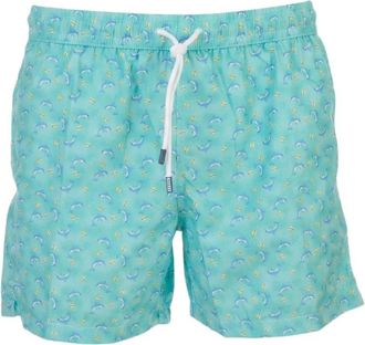 Fedeli Homme, Maillots de bain, Vert, Taille: S Madeira Swim Trunk