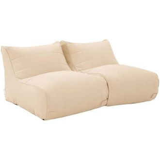 Sweeek Lot de 2 chauffeuses ext&eacute;rieures ol&eacute;fine beige - Pluma