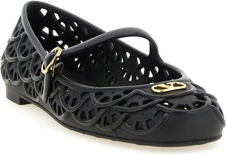 Valentino Garavani Ondette Ballet Flat - Black