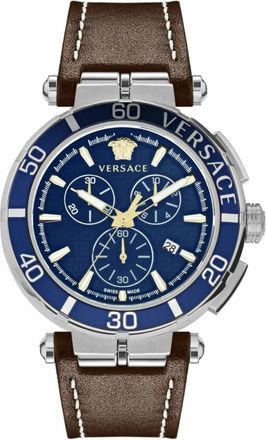 Versace Greca Chrono 45 mm Ve3L00122 - - Accessories - Herren - Braun - ONE SIZE