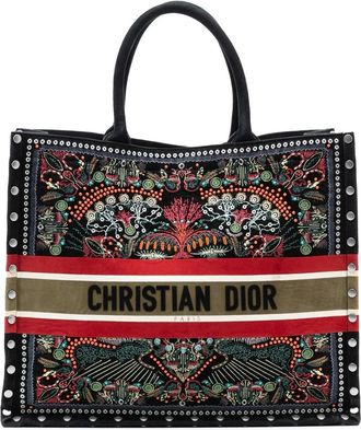 Dior Shopper - Large Studded Embroidered Velvet Heart Lights Book - Gr. unisize - in Schwarz - f&uuml;r Damen