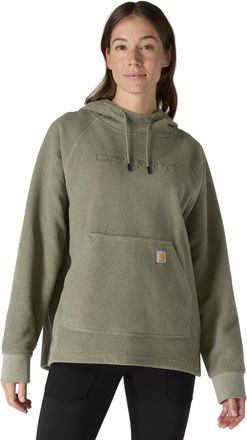 Carhartt Work in Progress Force Damen-Kapuzen-Sweatshirt, Oversized-Fit, Dusty Olive Heather, L