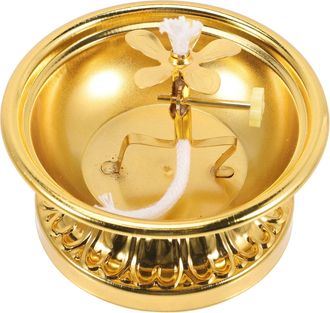 Luxshiny Schlichte Öllampe Aus Messing Vintage Buddha-wachstumslampe Für Haus Und Tempel Für Spirituelle Rituale Und Buddhistische Dekoration