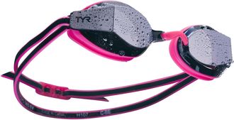 TYR Blackops 140 EV Racing Mirrored Goggles Junior Fit, Silver/Pink/Black