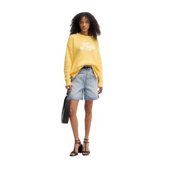 HUGO BOSS Hugo - Sareedi Sweatshirt f&uuml;r Damen, &Uuml;bergro&szlig; (Gelb)