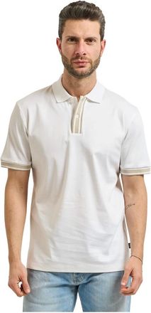 HUGO BOSS Homme, Tops, Blanc, Taille: 3XL Polo &agrave; Bordures Ray&eacute;es