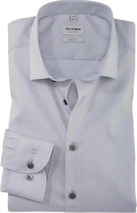 Olymp Langarm Businesshemd - - Shirts - Herren - Grau - S