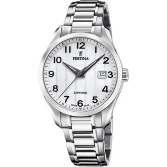 Festina Classic Sapphire Watch - - Accessories - Herren - Grau - ONE SIZE