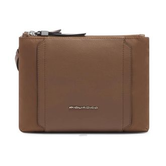 Piquadro Sac bandouli&egrave;re en tissu avec protection Rfid - Femme - Sacs - Brun - Taille: ONE Size