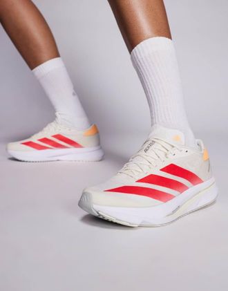 adidas adidas Running - Adizero SL2 - Laufschuhe in Wei&szlig; und Rot