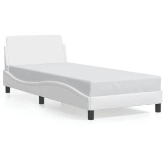 vidaXL Cadre de lit sans matelas blanc 90x190 cm similicuir Vidaxl