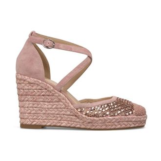 Alma En Pena Valencian Sandale mit Metallnetz - - Shoes - Damen - Rosa - 37 EU