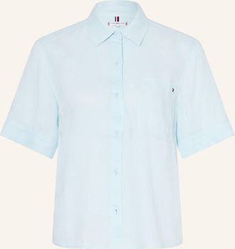 Tommy Hilfiger Hemdbluse Aus Leinen blau