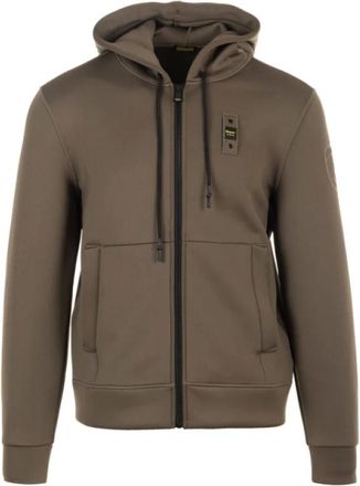 Blauer Homme, Sweatshirts et sweats &agrave; capuche, Brun, Taille: M Zip-throughs