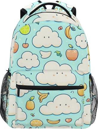 Generic Nuages Bleus De Dessin Anim&eacute; Sac &Agrave; Dos Antivol Sacs A Dos Unisexe Sacs D&Eacute;cole Pour Pc V&eacute;lo Voyage 29X40Cm