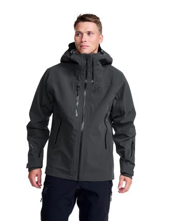 RevolutionRace Cyclone 3L Shell Jacket für Herren, Wasserdichte Jacke mit Recco-Reflektoren zum Wandern, Anthracite, XL