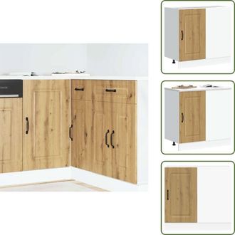 vidaXL vidaXL Armoire de cuisine Kalmar ch&ecirc;ne artisanal bois ding&eacute;nierie