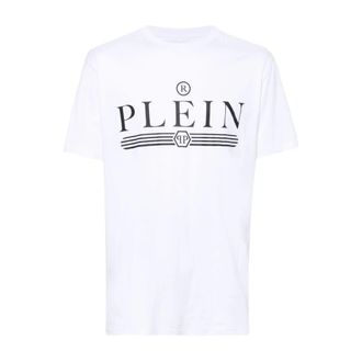 Philipp Plein Wei&szlig;es klassisches T-Shirt - - Tops - Herren - Wei&szlig; - L