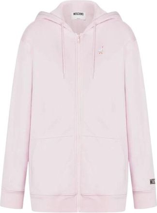 Moschino unisex, Sweatshirts et sweats &agrave; capuche, Rose, Taille: M Goose Cotton SweaT-shirt