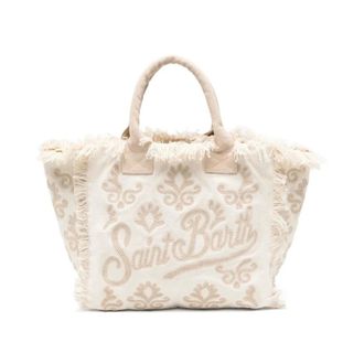 MC2 Saint Barth Femme, Sacs, Beige, Taille: ONE Size Vanity Rug Tote Bag