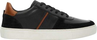 Dune London Theron Sneaker f&uuml;r Herren, Leder (Schwarz)
