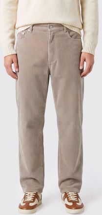 A.P.C. A. P.C. Pantalon large en velours c&ocirc;tel&eacute; de coton &agrave; taille mi-haute