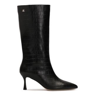 Kazar Schwarze High-Top-Stiefel mit gepr&auml;gtem Leder-Obermaterial - - Shoes - Damen - Schwarzk - 41 EU