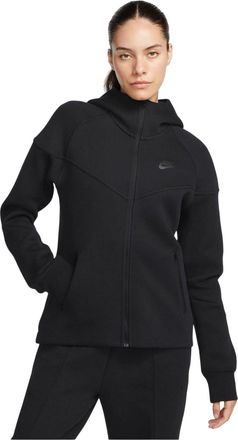 Nike Windrunner Hoodie mit durchgehendem Rei&szlig;verschluss f&uuml;r Damen, Fleece (Schwarz)