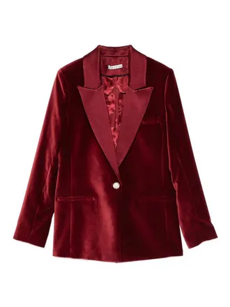 Alice & Olivia Blazer - Rouge Brun