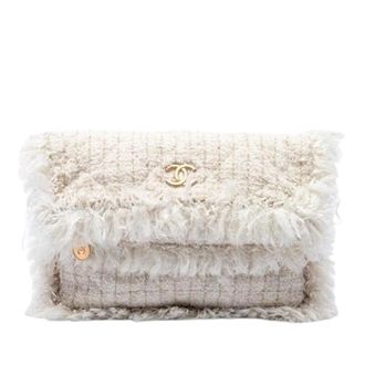 Chanel Pre-owned Fringed Tweed Clutch - - Pre-owned - Damen - Beige - ONE SIZE