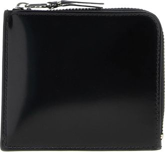 Comme Des Garçons Homme, Accessoires, Noir, Taille: ONE Size Portefeuille zippé en L Mirror Inside