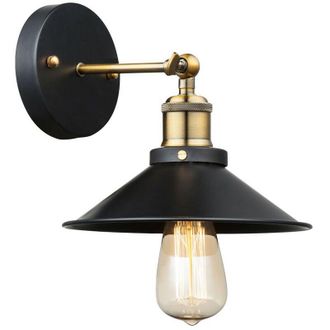 Globo Lighting Vintage applique salle de travail ancien laiton lampe de bureau noir r&eacute;glable Globo 15053W