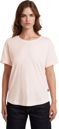 G-Star Damen Rolled Up BF T-Shirt, Rosa (Silver Peony D24524-4107-H390), L