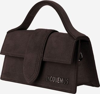 Jacquemus Womens Shoulder Bag Le Bambino Brown Suede