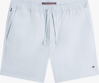 Tommy Hilfiger Short droit Dover &agrave; logo en coton m&eacute;lang&eacute;
