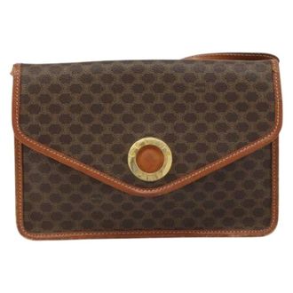 Celine Sac bandouli&egrave;re Circle Logo Pre-owned - Femme - Pre-owned - Brun - Taille: ONE Size