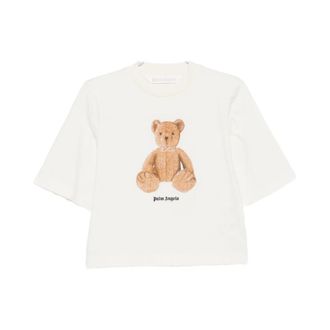 Palm Angels Femme, Tops, Blanc, Taille: 36 FR T-Chemises