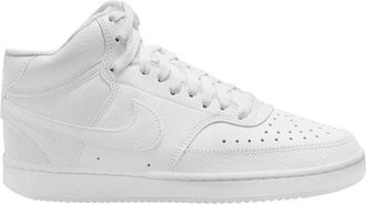 Nike Court Vision High Top Turnschuhe f&uuml;r Damen, Flach (Wei&szlig;)