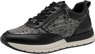 Tamaris Baskets Basses pour Femme - Noir - Struct - Taille 40 EU, Structure Noire., 40 EU