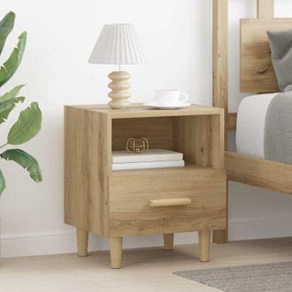 vidaXL Cabinet de chevet 2 pcs ch&ecirc;ne artisanal 40 x 35 x 47.5 cm vidaXL