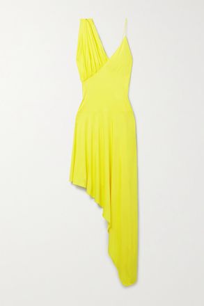 Stella McCartney Asymmetrisches Kleid Aus Jersey - Gelb