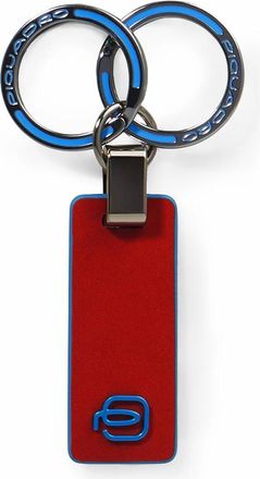 Piquadro unisex, Accessoires, Rouge, Taille: ONE Size Two-ring Keychain Pc3755B2Cu4