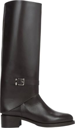 Estro & Luminara Femme, Chaussures, Brun, Taille: 38 EU Bottines 2-en-1 Cheville et Genou