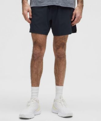 lululemon Mile Maker Run Crew Shorts mit Liner aus -Stoff für Männer - 15 cm - Größe 3XL in True Navy