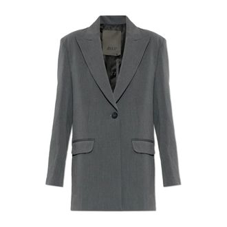 Akep Blazer &agrave; fente unique - Femme - Vestes - Gris - Taille: 34 FR