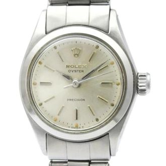 Rolex Montre bracelet Pre-owned Oyster Precision 6410 - Femme - Pre-owned - Gris - Taille: ONE Size