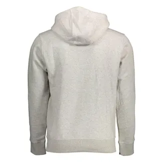 Tommy Hilfiger Logo-Embroidered Cotton Hoodie - Gray