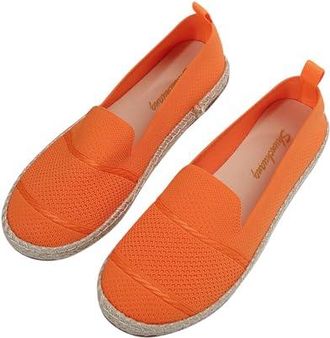 Generic Chaussures d&eacute;contract&eacute;es pour femme - Respirantes - En tricot - Bout rond - Respirantes - L&eacute;g&egrave;res - Confortables - Large largeur - &Agrave; enfiler - Pour gy