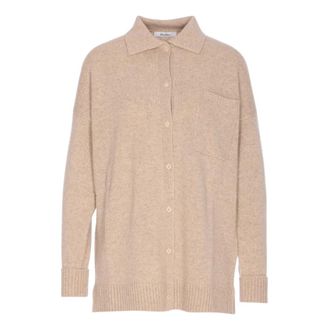 Max Mara Polo-Kragen Strickjacke - - Knitwear - Damen - Beige - XS
