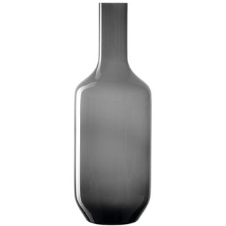 Leonardo Leonardo Milano, Blumenvase aus grau gef&auml;rbtem Glas, handgefertigte Glasvase in modernem Design, H&ouml;he: 64 cm, 041746